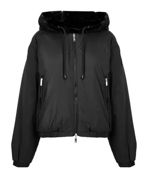 Moose Knuckles Hooded Bomber Jacket