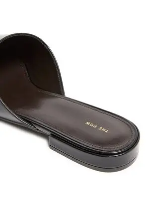 THE ROW Glossy Low Heel Mules
