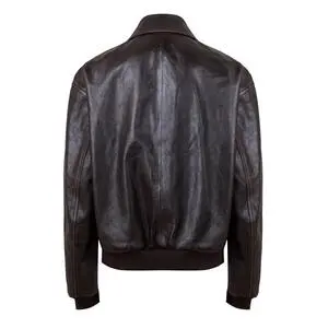Prada Leather Bomber Jacket