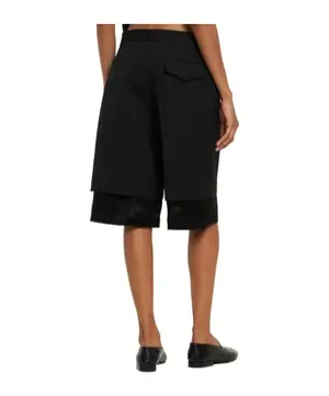 JIL SANDER High-waisted Shorts With Rolled Hem