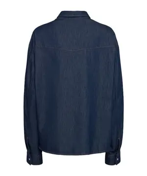 Khaite Denim Shirt With Classic Collar