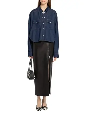 Khaite Denim Shirt With Classic Collar
