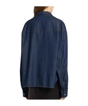 Khaite Denim Shirt With Classic Collar