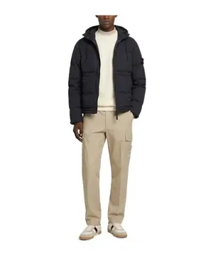Stone Island Hooded Drawstring Down Jacket