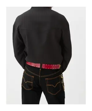 Versace Jacquard Wool Blouson