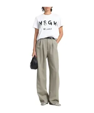 MSGM Logo Print T-shirt