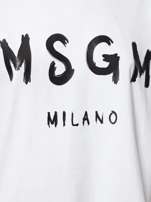 MSGM Logo Print T-shirt