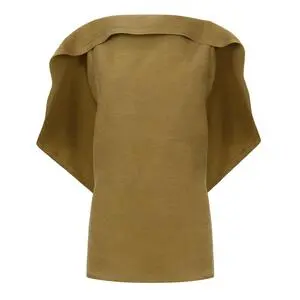 Magda Butrym Off-the-shoulder Draped Overlay Top - No