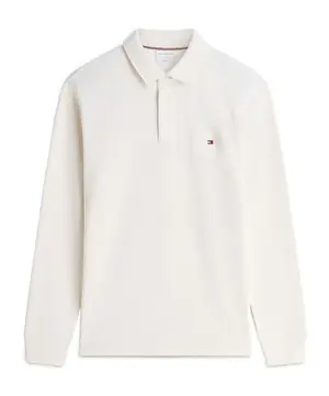 Tommy Hilfiger Solid Color Polo Shirt - White