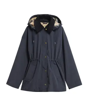 Barbour Navy Hooded Parka Jacket