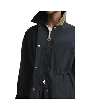 Barbour Navy Hooded Parka Jacket