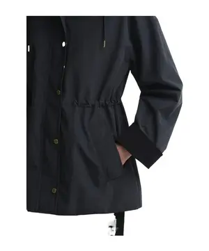 Barbour Navy Hooded Parka Jacket