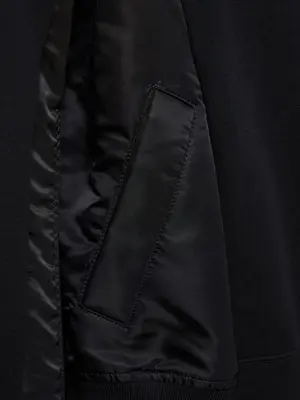 Sacai Hooded Drawstring Knit Sweater
