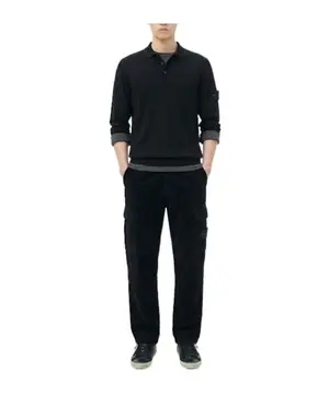 Stone Island Lapel Longsleeve Knit Sweater