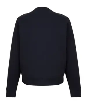 Emporio Armani Crewneck Long Sleeve Sweatshirt With Vintage Graphic Print