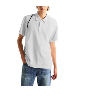 Alexander McQueen Collared Shortsleeve Polo Shirt