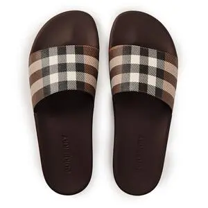 Burberry Furley Check Slides