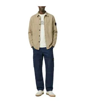 Stone Island Frontbutton Shirt - Nude