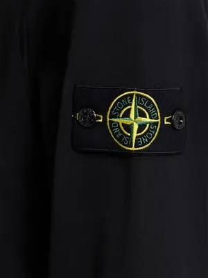 Stone Island Hooded Drawstring Knit Sweater