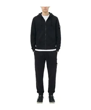 Stone Island Hooded Drawstring Knit Sweater