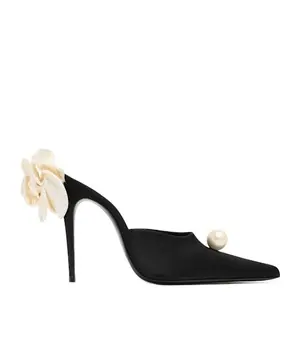 Magda Butrym Pointed Mules - Black