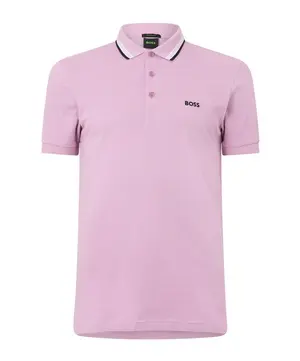 Hugo Boss Solid Color Polo Shirt - Pink