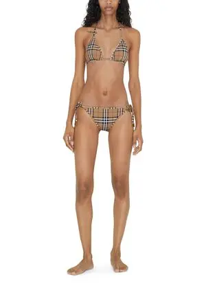 Burberry Vintage Plaid Twopiece Swimsuit