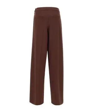 Marella High-waisted Wide-leg Casual Trousers