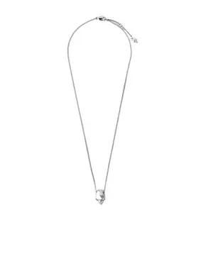 Alexander McQueen Alex Skull Necklace Sn63 - Gray