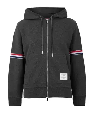 Thom Browne Fullzip Hooded Sweatshirt