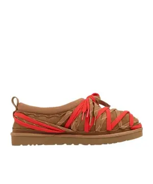 UGG Laceup Flat Shoes - Brown