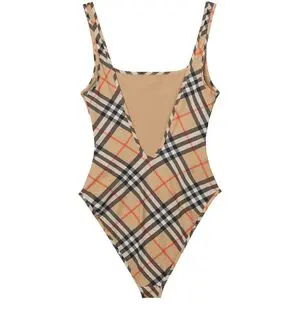 Burberry Plaidpattern Swimsuit