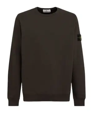 Stone Island Crewneck Longsleeve Knit Sweater - Black