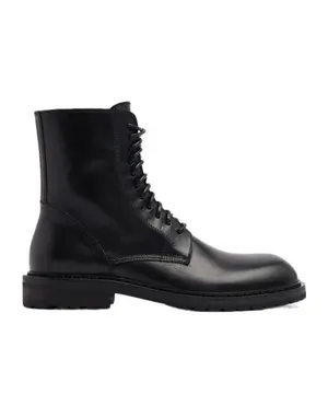 ANN DEMEULEMEESTER Thicksoled Roundtoe Ankle Boots