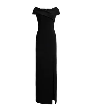 Ralph Lauren Off-the-shoulder Gown With Draped Detail
