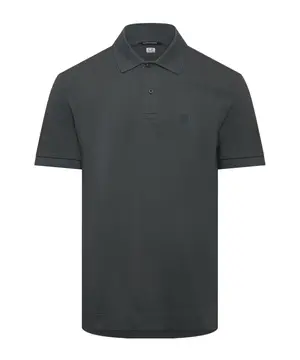 C.P. COMPANY Short-sleeved Polo Shirt - Grey