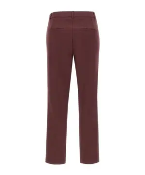 Marella Tailored Straight-leg Pants With Side Slits