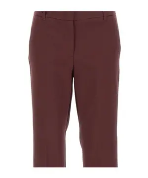 Marella Tailored Straight-leg Pants With Side Slits