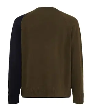 Sacai Crewneck Longsleeve Colorblock Knit Sweater