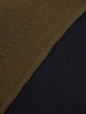 Sacai Crewneck Longsleeve Colorblock Knit Sweater