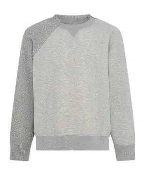 Sacai Crewneck Long Sleeve Colorblock Top