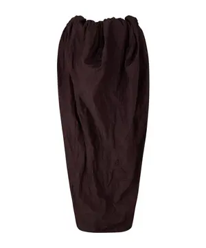 Magda Butrym Solid Color Midi Skirt - Black