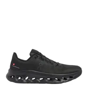 On Laceup Thicksoled Sneakers - Black