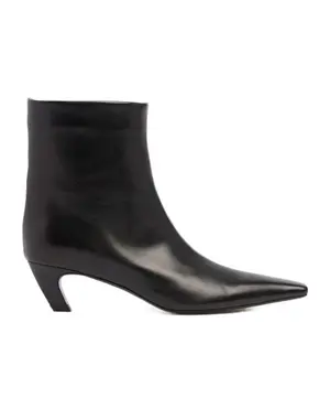 Khaite Ankle Boots With Block Heel - Black