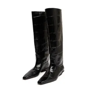 Paris Texas Low Heel Knee-high Boots