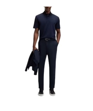 Hugo Boss Plaid Cotton Polo T-shirt