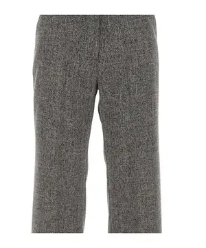 KAOS Textured High-waisted Straight-leg Trousers