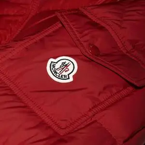 Moncler Short Glossy Hooded Down Jacket