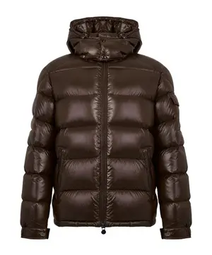 Moncler Maya Waterproof Down Detachable Hood Short Puffer Jacket