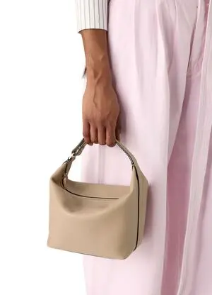 VALEXTRA Singlehandle Crossbody Bag - Nude